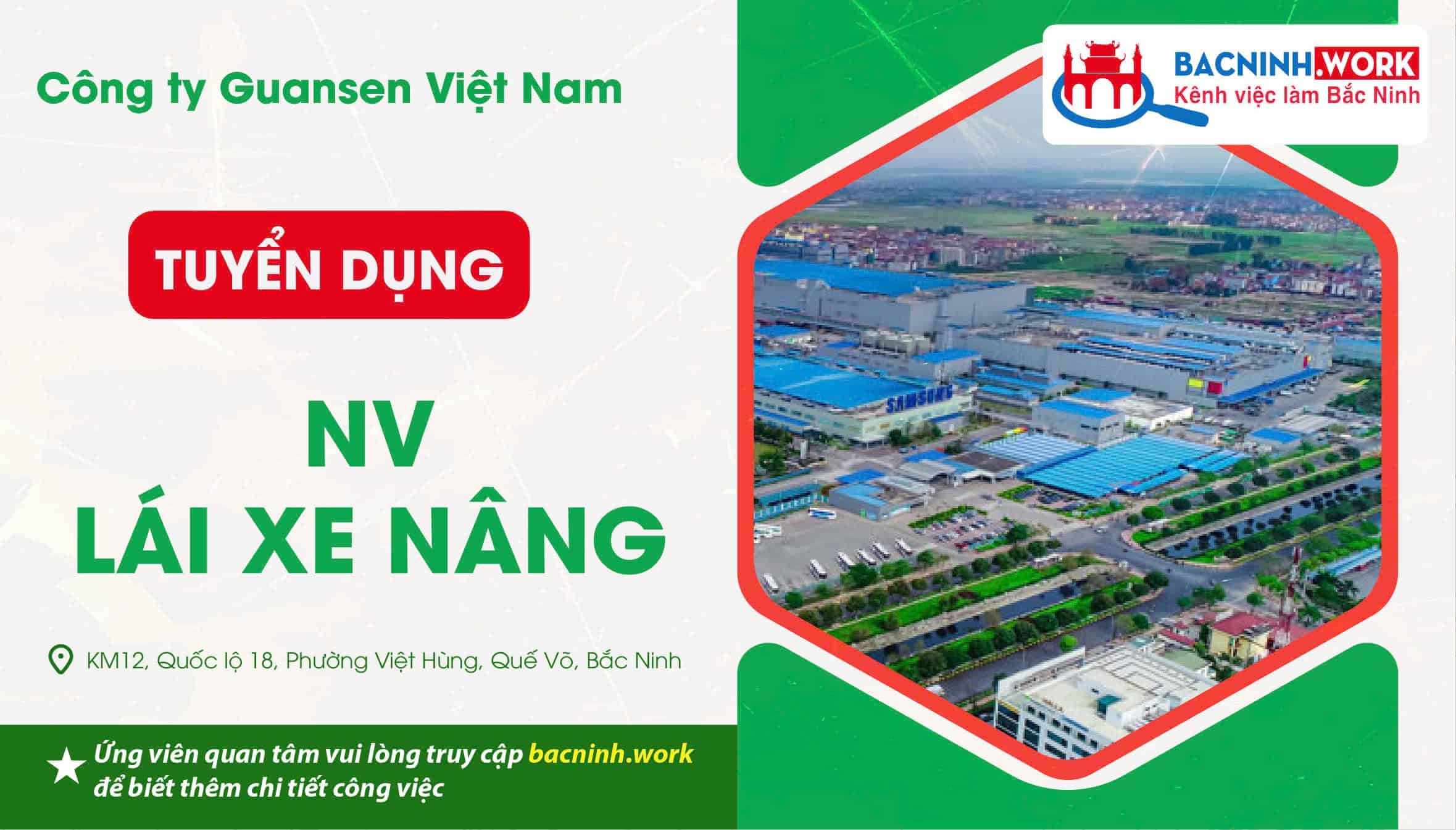 Công ty TNHH Vật Liệu Mới Guansen Việt Nam tuyển Lái xe nâng - Việc làm ...